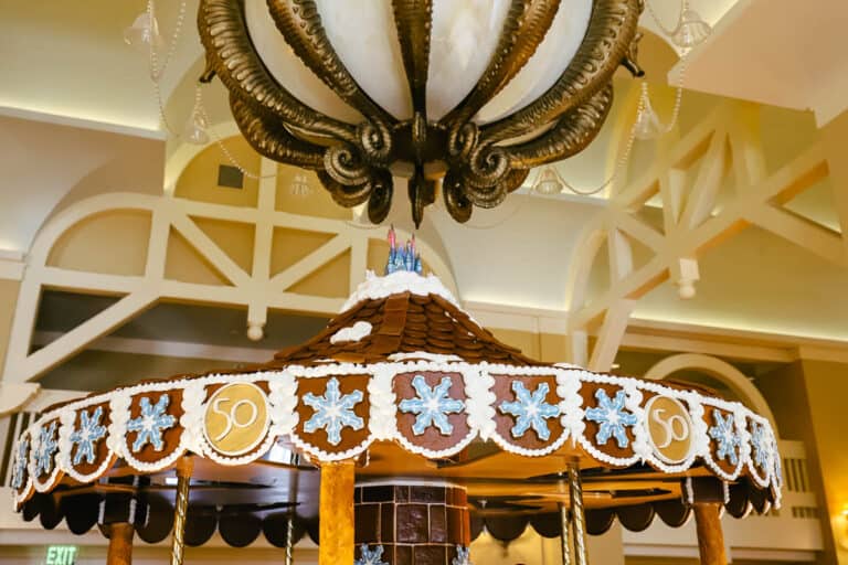 2022 Gingerbread Carousel at Disney's Beach Club Features Disney Princesses