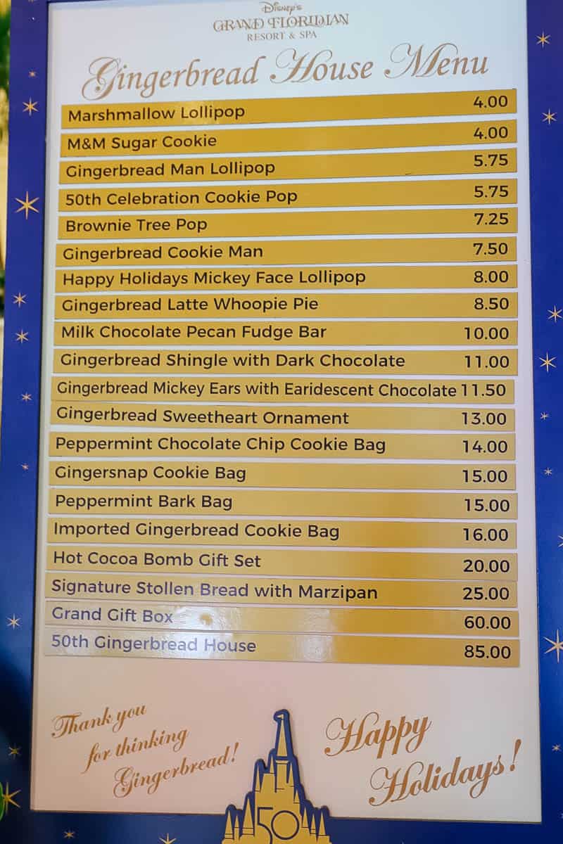 The 50th Anniversary-Themed Grand Floridian Gingerbread House at Walt ...