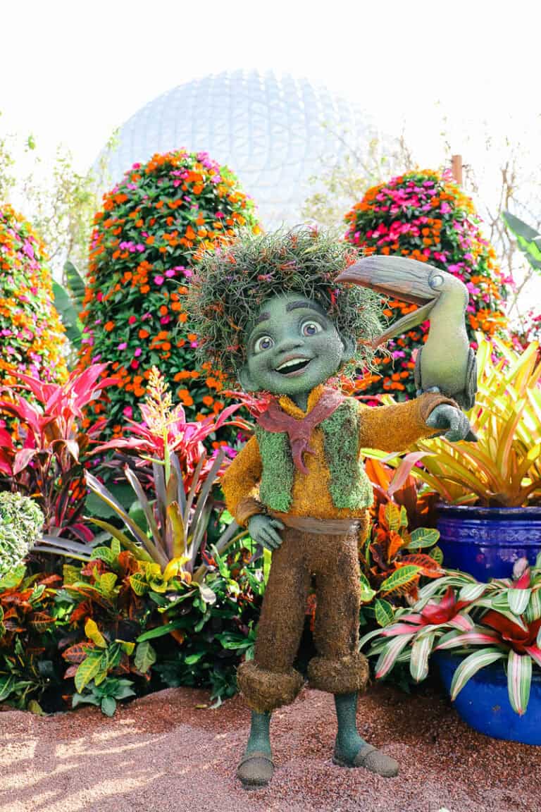 2023 Epcot Flower and Garden Character Topiaries List (with Photos and ...