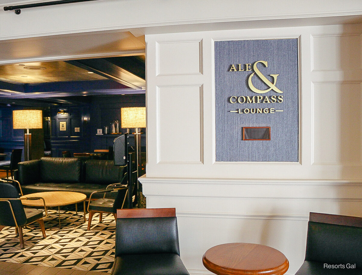 Ale & Compass Lounge at Disney's Yacht Club (Photos + Menu Items)