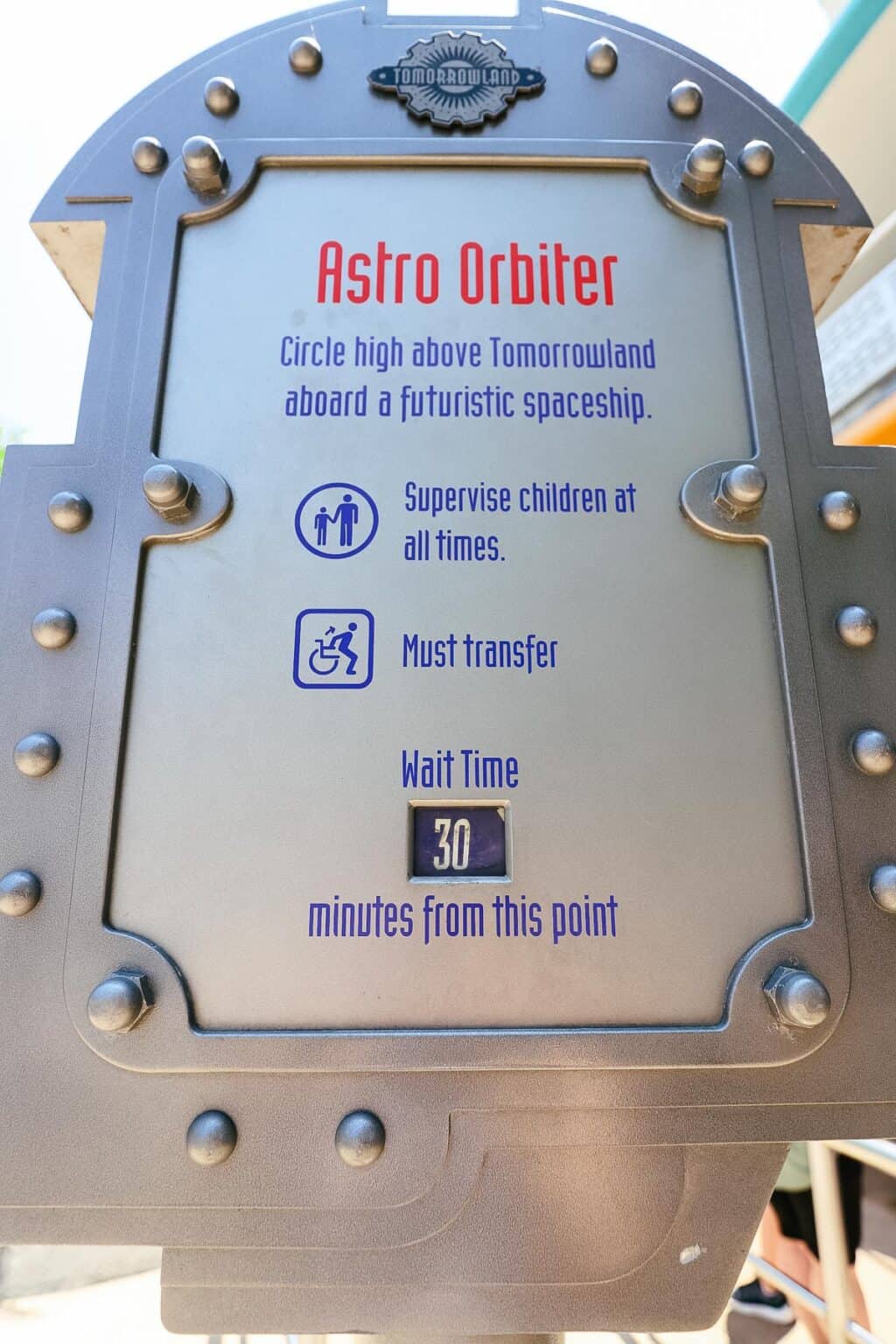 Astro Orbiter (A Spinning Attraction in Tomorrowland at Magic Kingdom)