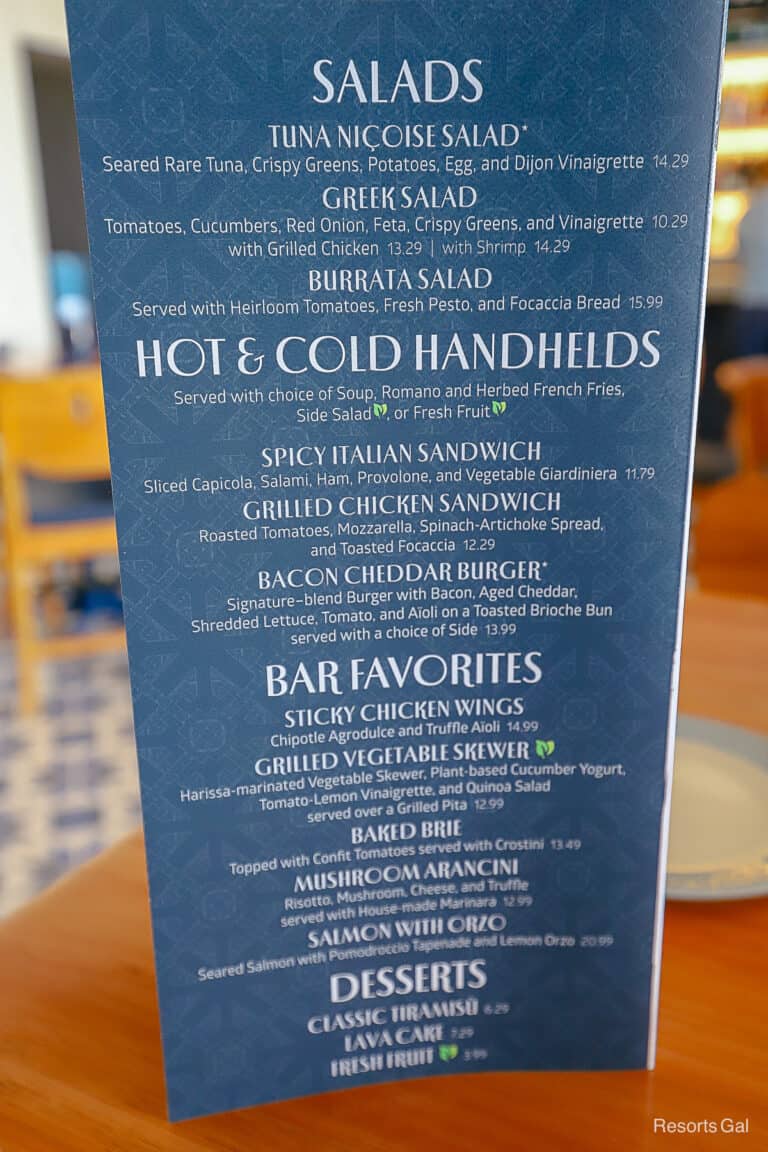 A Review of Bar Riva at Disney's Riviera Resort