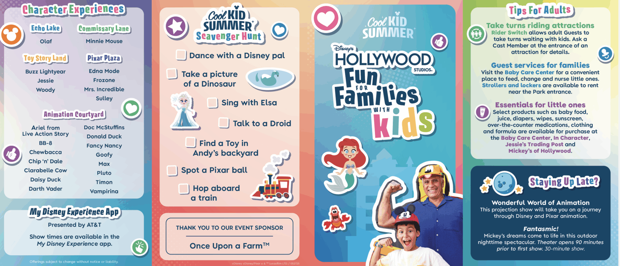 NEW: Cool Kid Summer Maps Debut for all Four Disney World Theme Parks ...