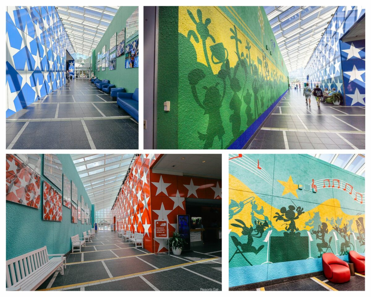 Before and After: Three Updated Murals Line the Walls of Disney's All ...