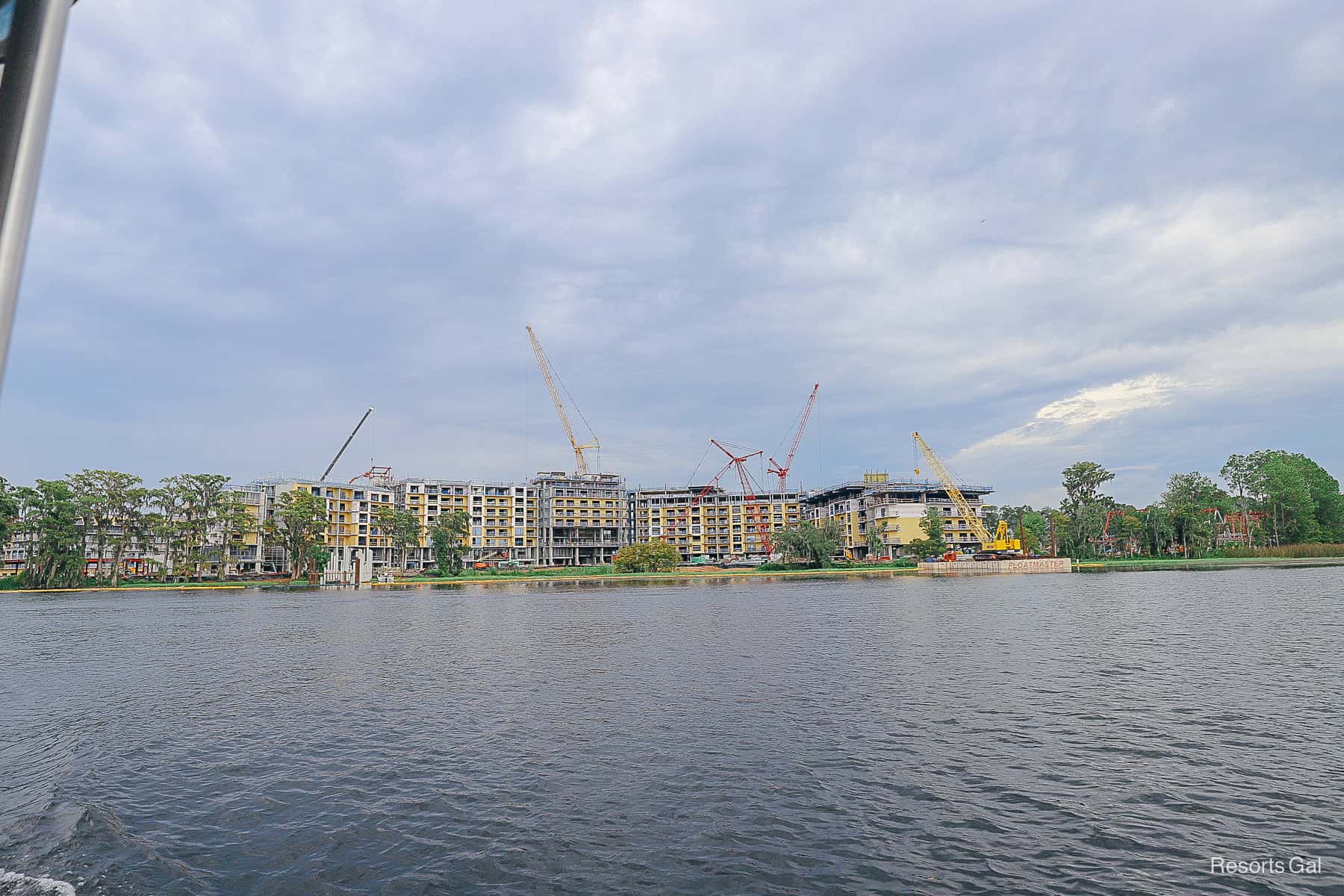 Disney Lakeshore Lodge Progress: A Look from Different Viewpoints