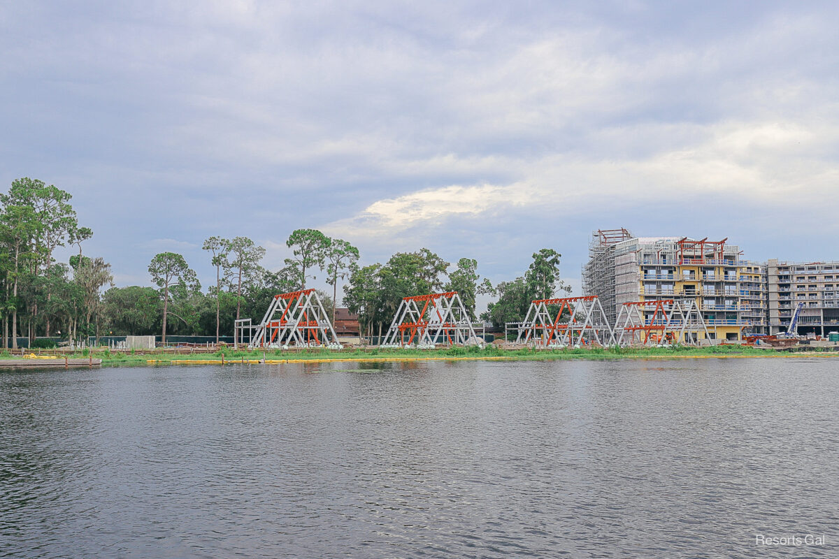 Disney Lakeshore Lodge Progress: A Look from Different Viewpoints