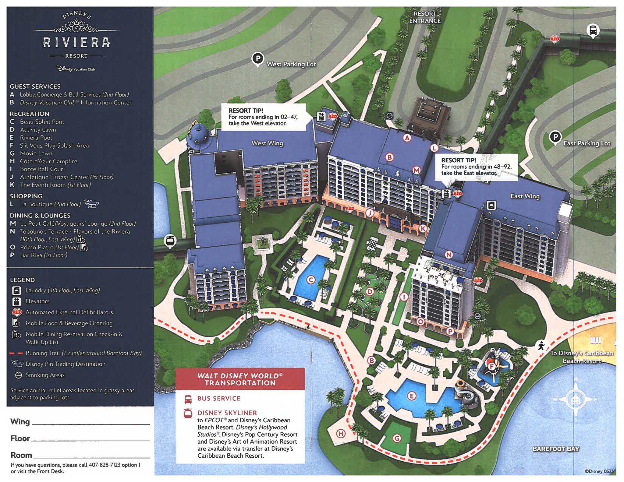 Disney's Riviera Resort Map - Resorts Gal