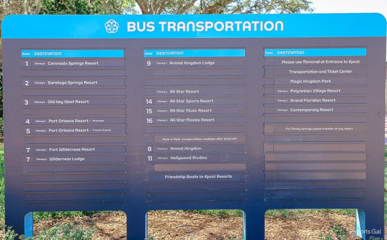 Epcot Transportation Map, Locations, and Options