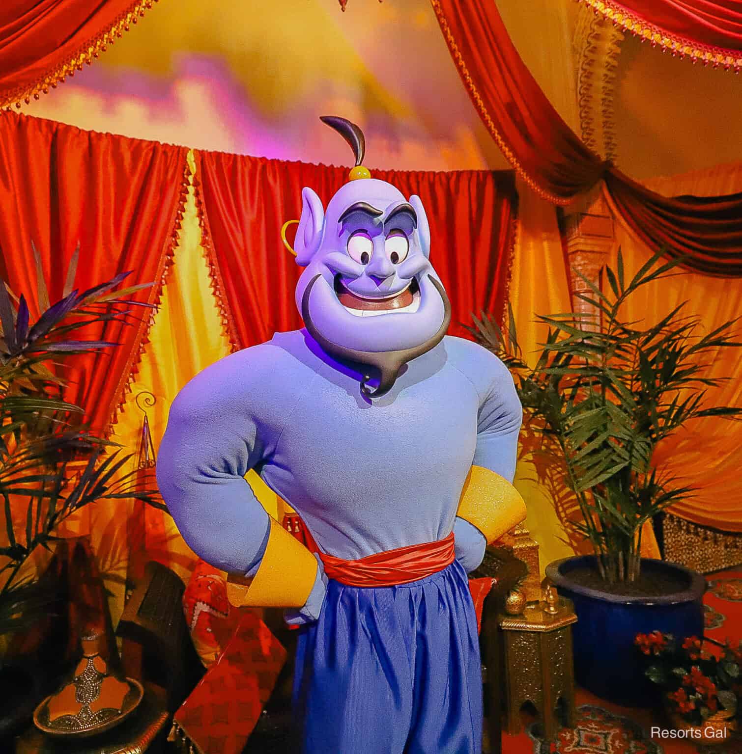 Character Spotlight: The Genie from 'Aladdin' at Disney World - Resorts Gal