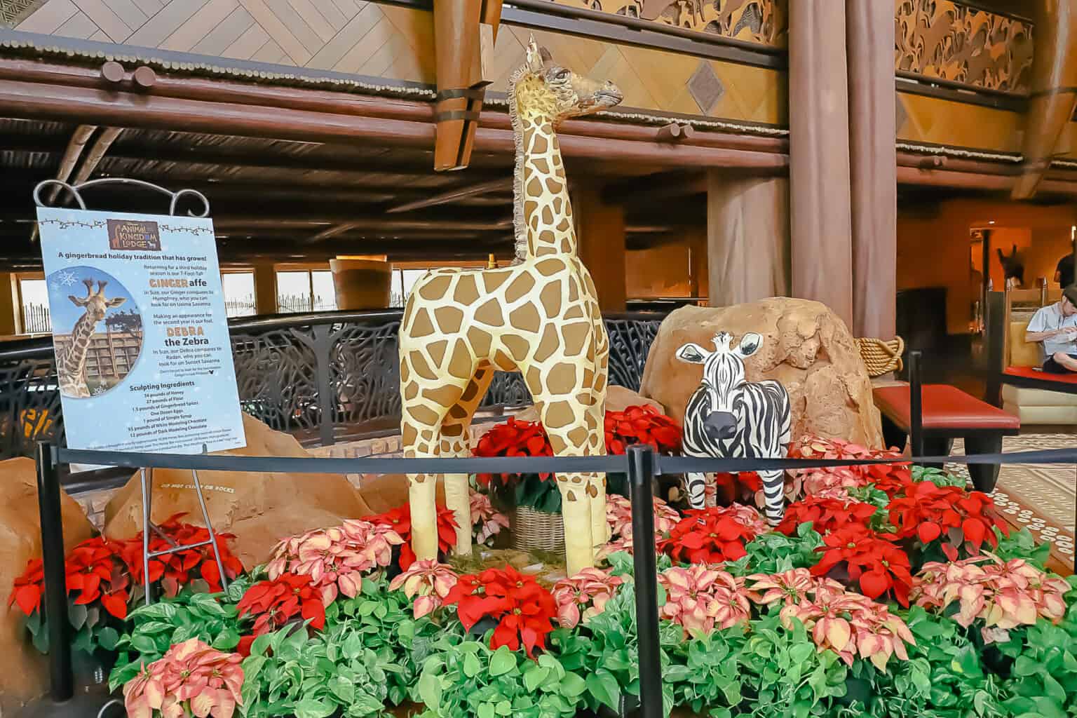 Gingerbread Giraffe and Zebra Add Holiday Touch to Disney's Animal ...