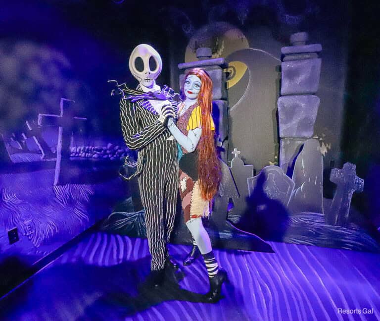 Meet Jack Skellington and Sally at Mickey's Halloween Party