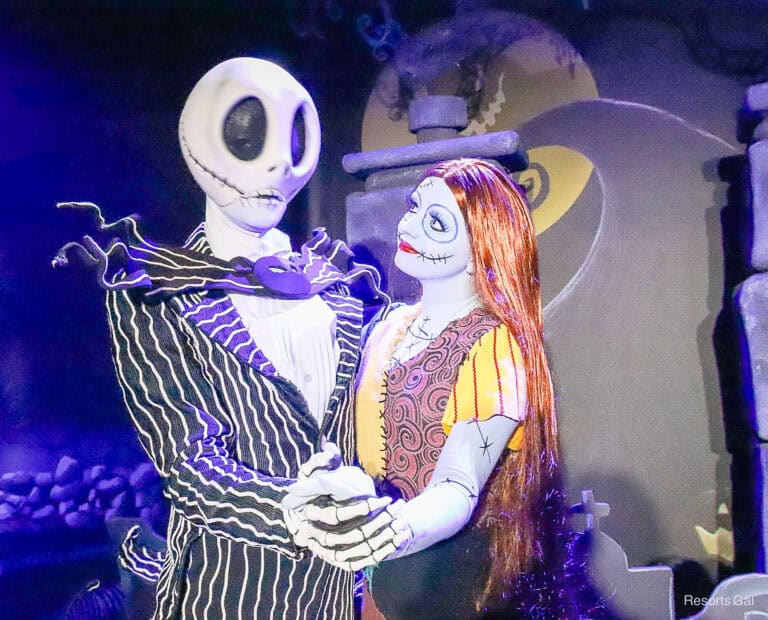 Meet Jack Skellington and Sally at Mickey's Halloween Party