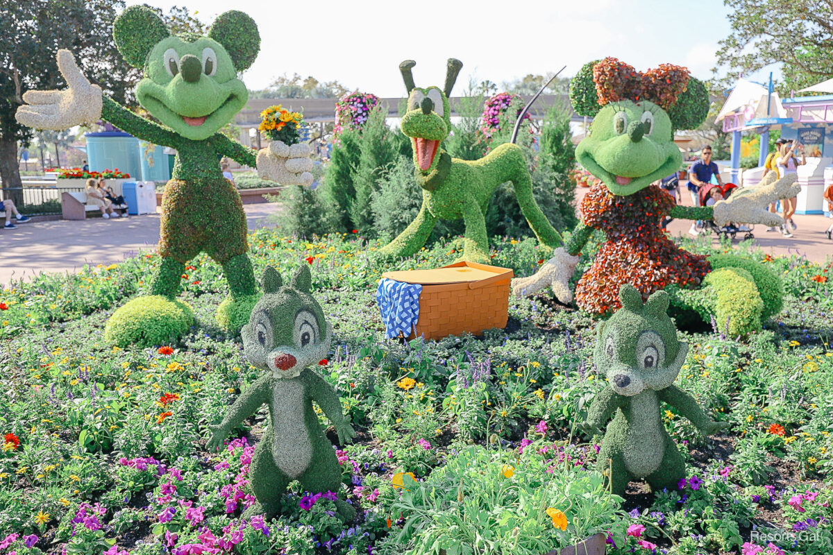 Through the Years: Mickey and Minnie Mouse's Character Topiaries at Epcot's Flower and Garden