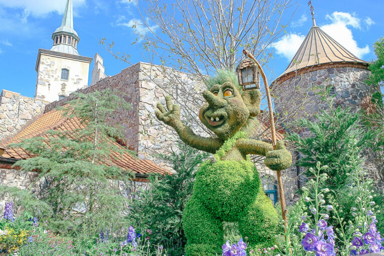 The Norway Pavilion Troll Topiary at Epcot (How It's Changed Through ...