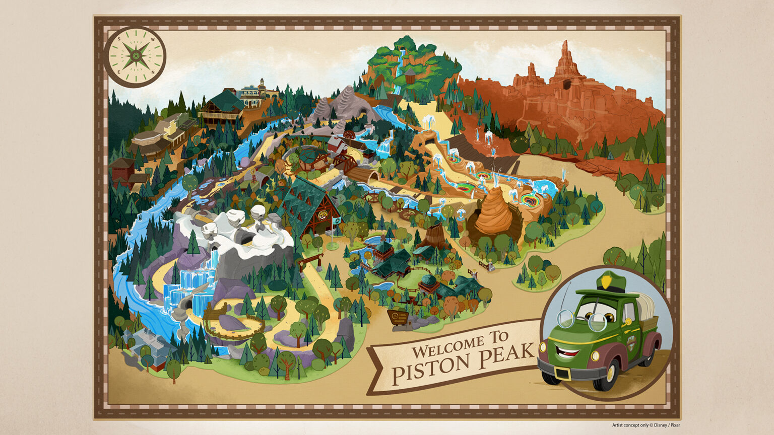 New Details About Cars-themed Area "Piston Peak National Park" Coming ...