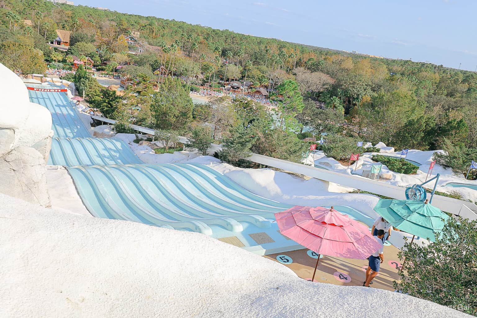Toboggan Racers at Disney's Blizzard Beach (A Downhill Mat Slide ...