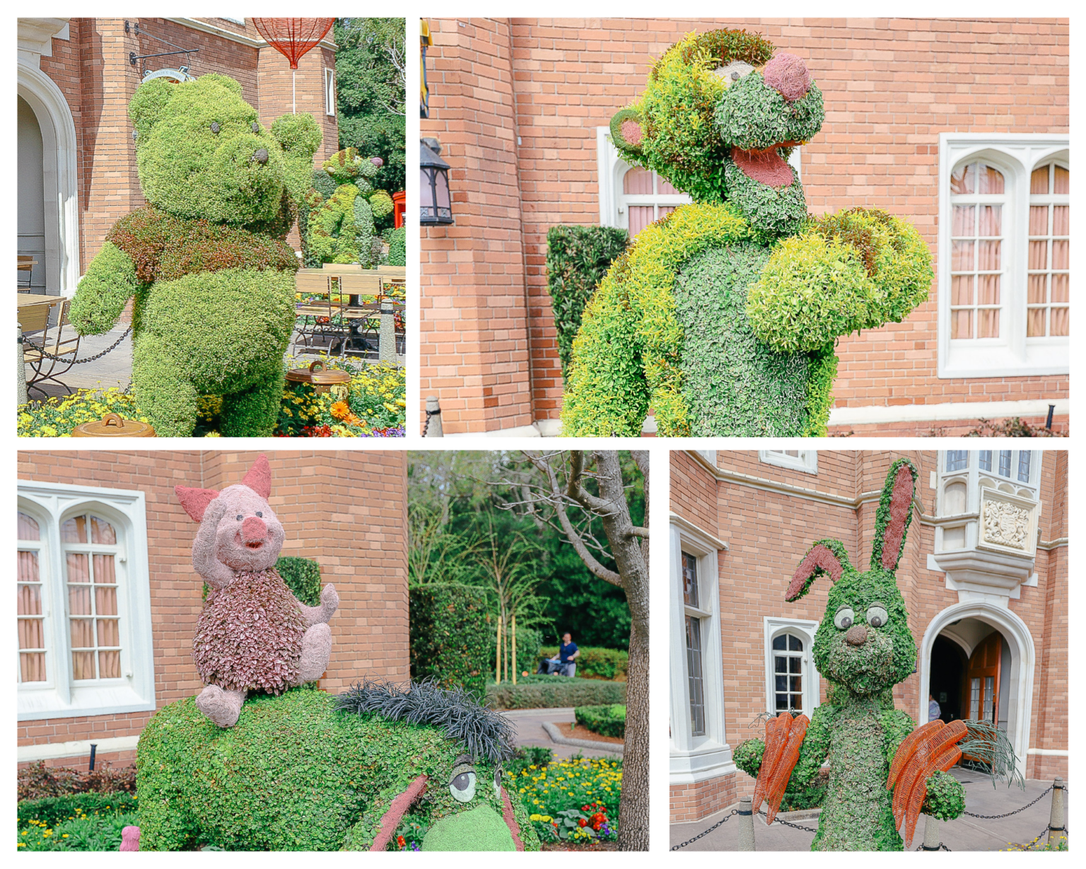 Through the Years: Winnie the Pooh and Friends Character Topiaries at ...